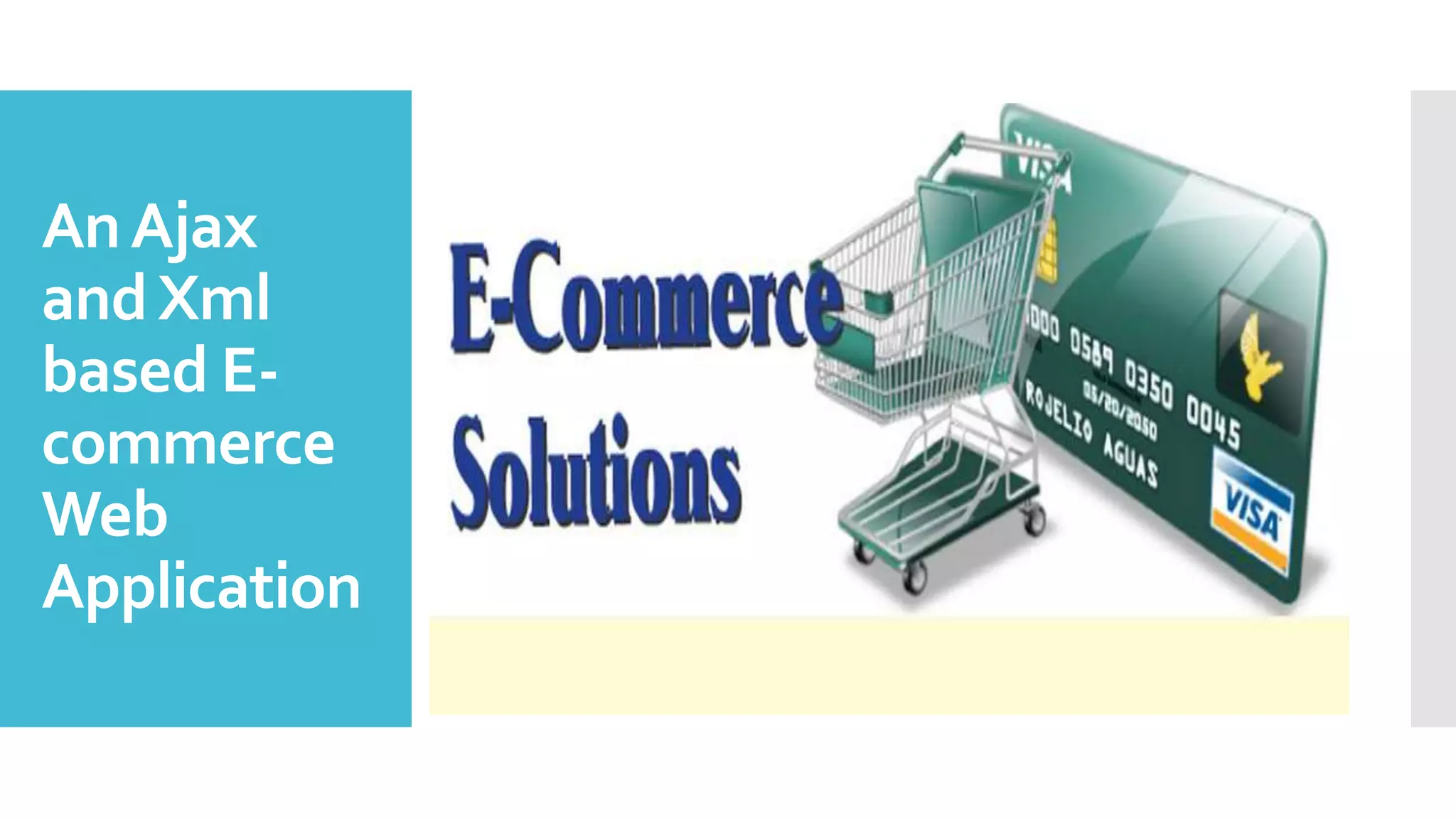 E commerce Web Application with Screen Shot | PPT