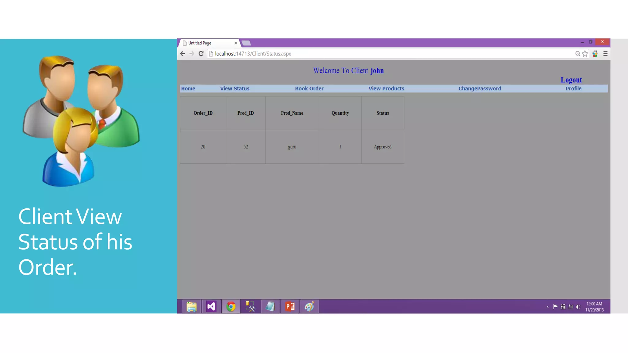 E commerce Web Application with Screen Shot | PPT
