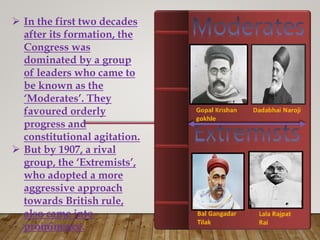 Role of Indian National Congress in Freedom Struggle | PPTX