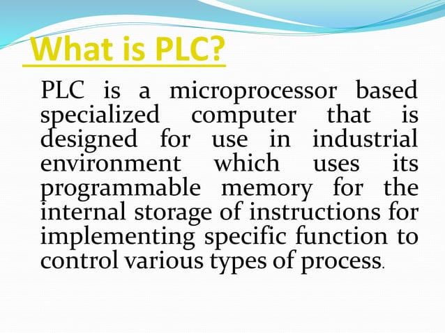 PLC TRAINING | PPTX | Computing | Technology & Computing