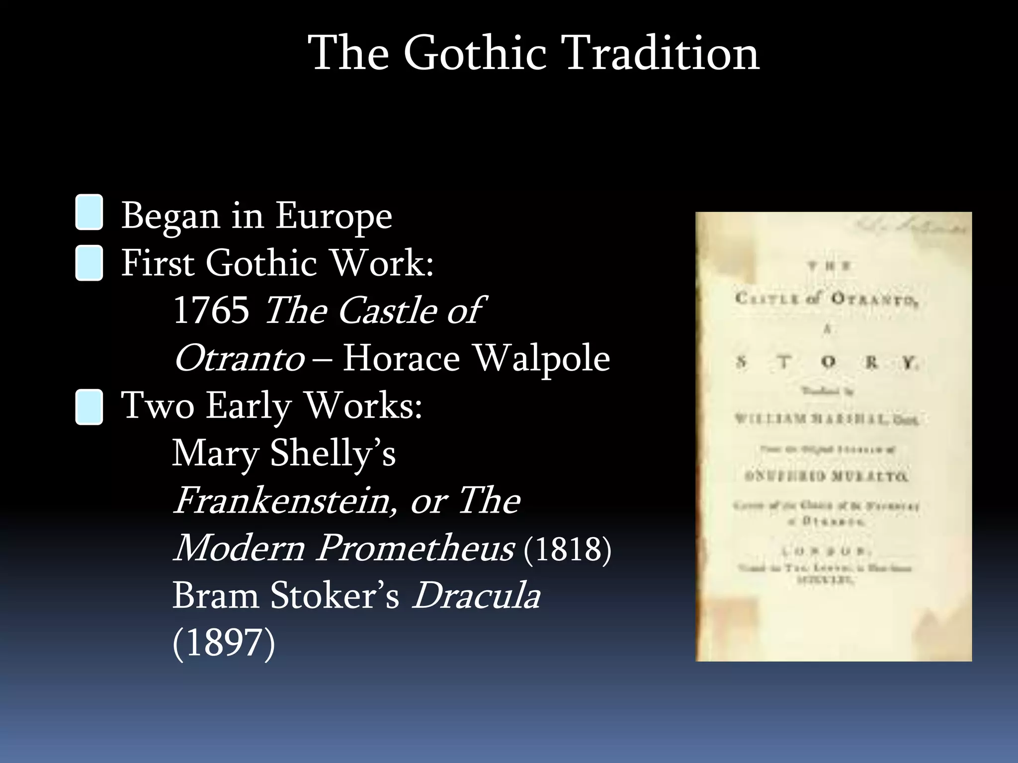 Gothic Elements in Poe’s Short Story. | PPTX