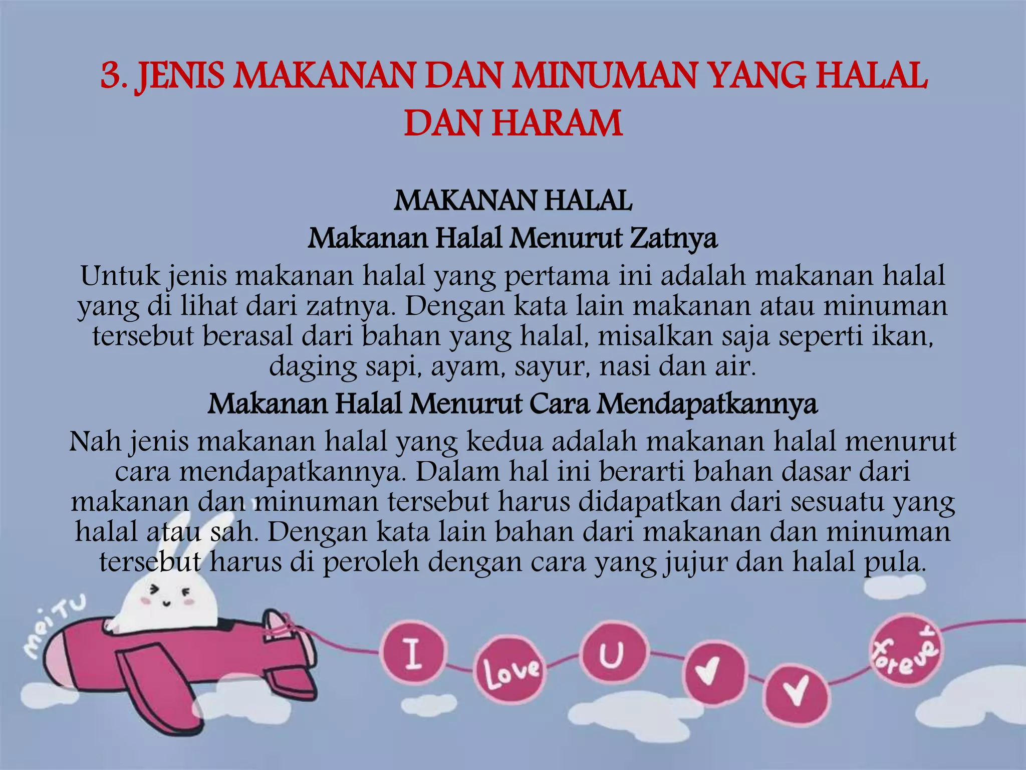 PPT MAKANAN DAN MINUMAN YANG HALAL DAN HARAM. RIRIN KARTINANINGSIH ...