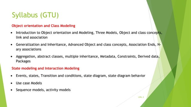 Object Oriented Modeling And Design With Uml Ppt
