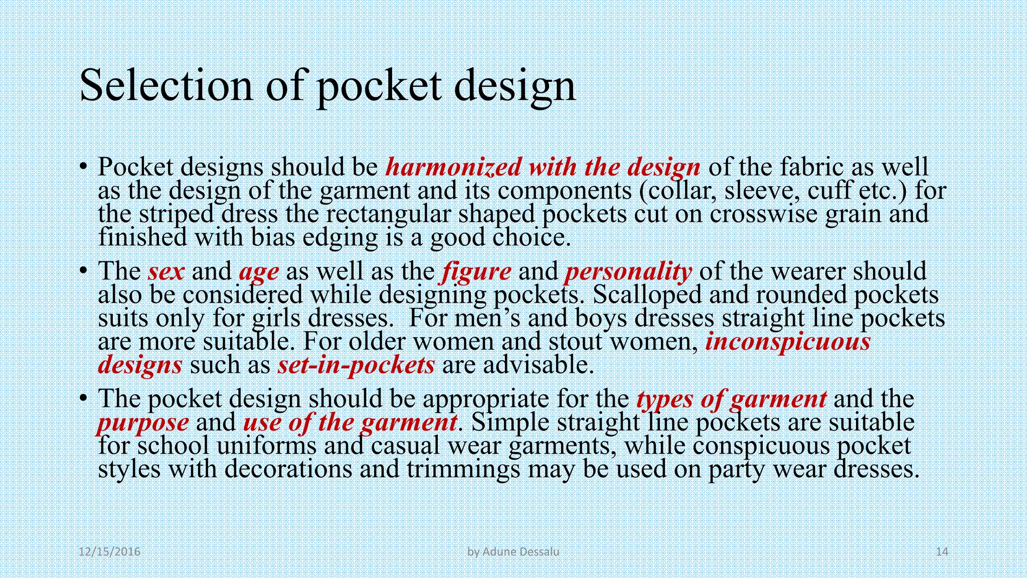 placket, yoke and poket | PPTX