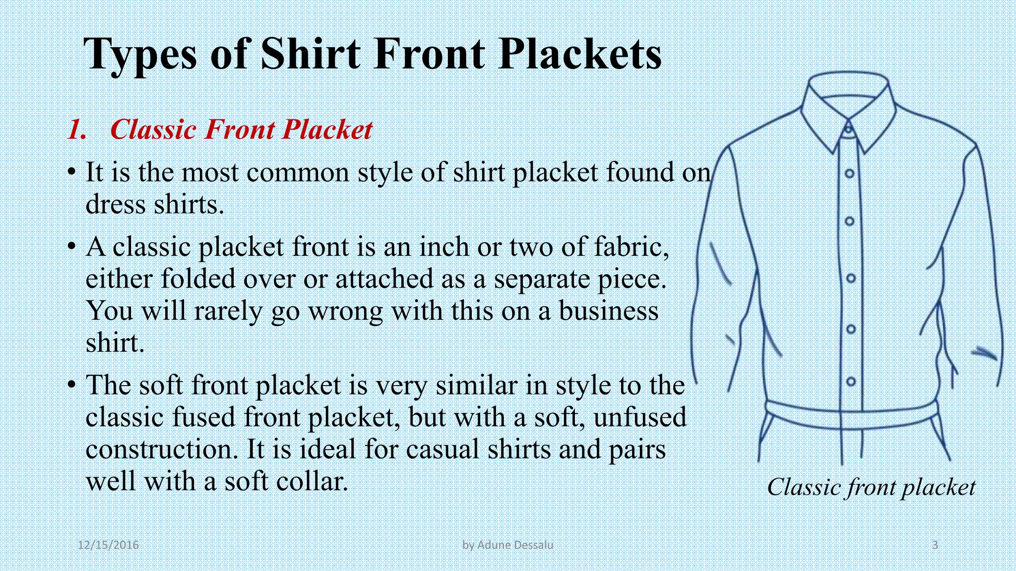 placket, yoke and poket | PPT