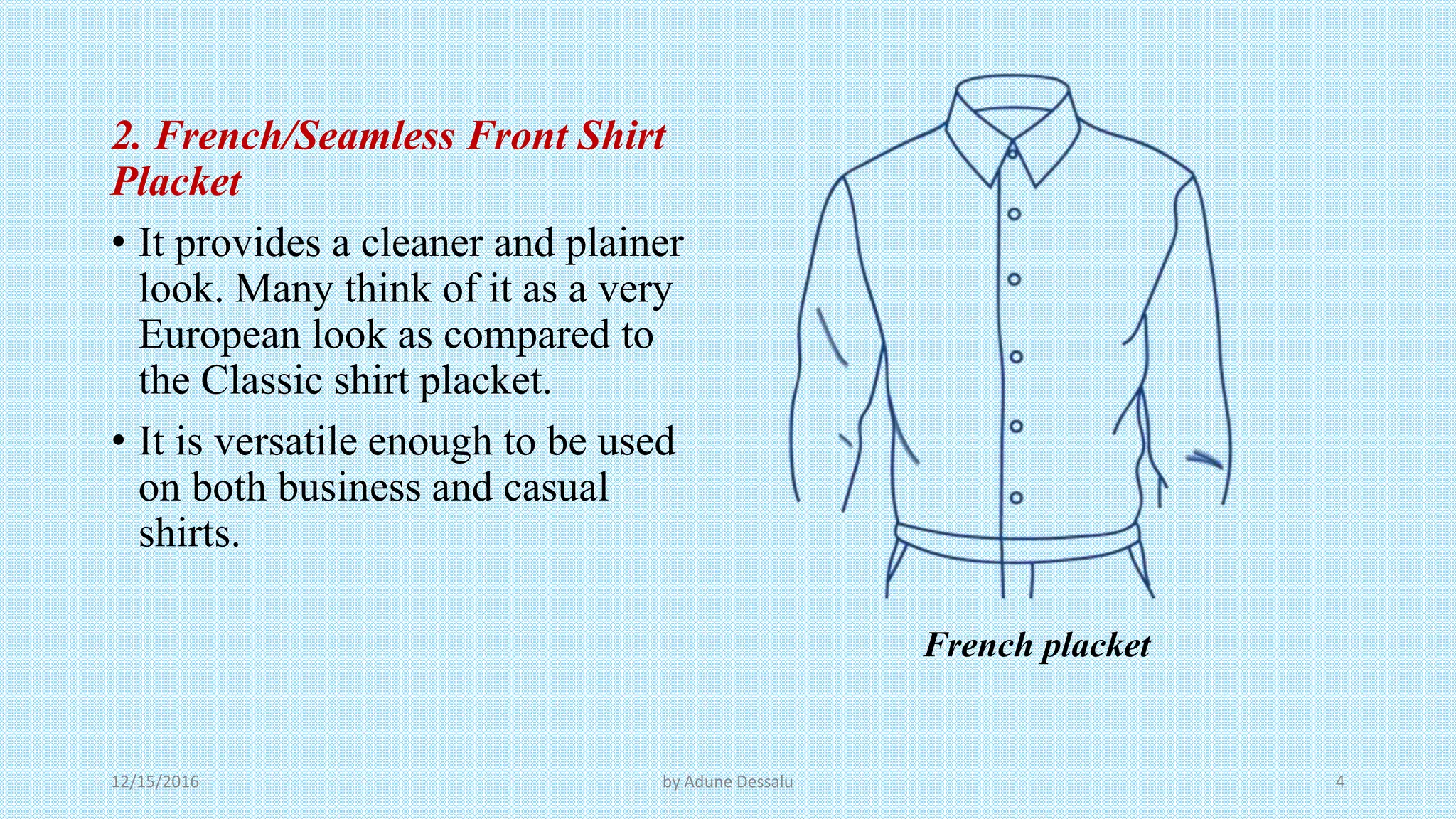 placket, yoke and poket | PPTX