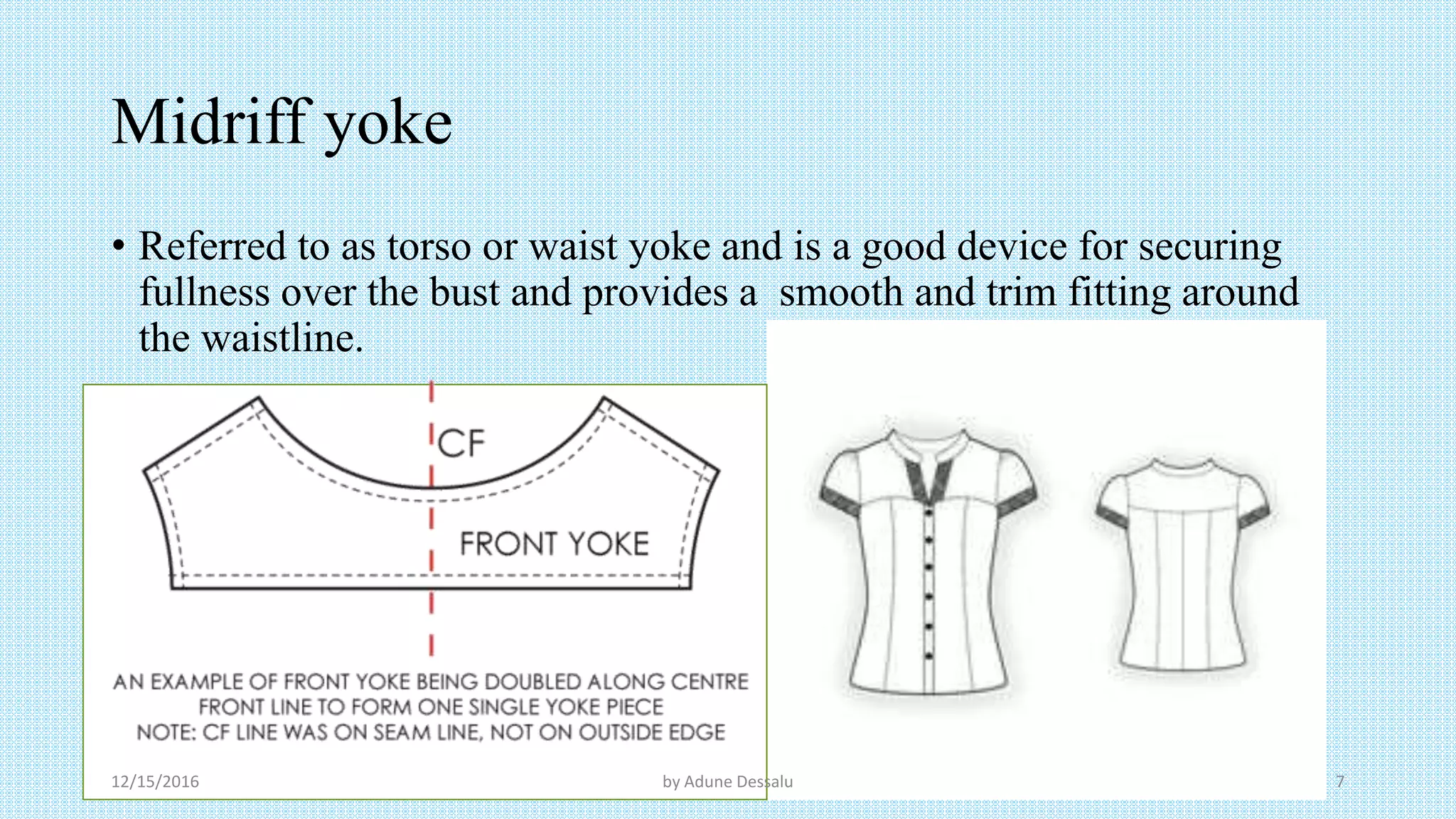 placket, yoke and poket | PPTX