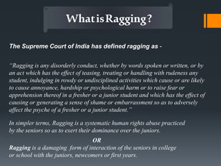 Ragging | PPTX