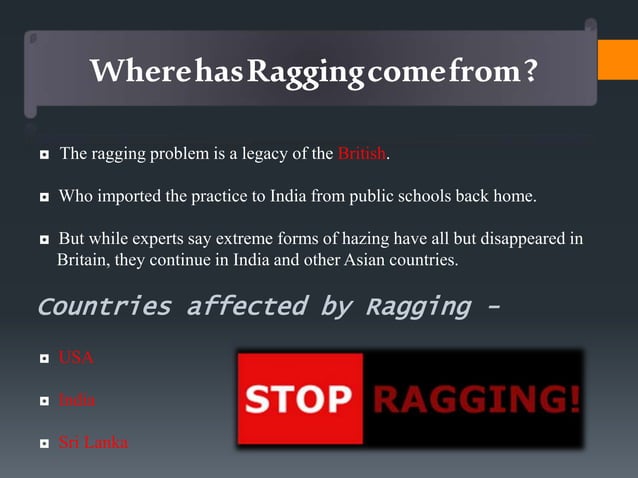 Ragging | PPTX