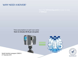 Dimensional metrological scanning autonomous rover specially designed ...