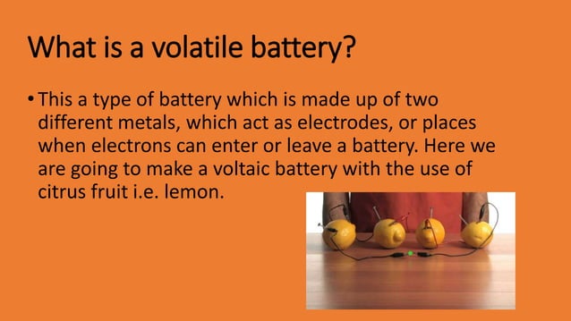 citrus fruit electricity | PPTX