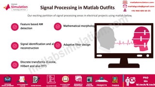 MATLAB Electrical Engineering Projects Research Help | PPTX