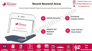 Control System Matlab Projects Research Guidance | PPT