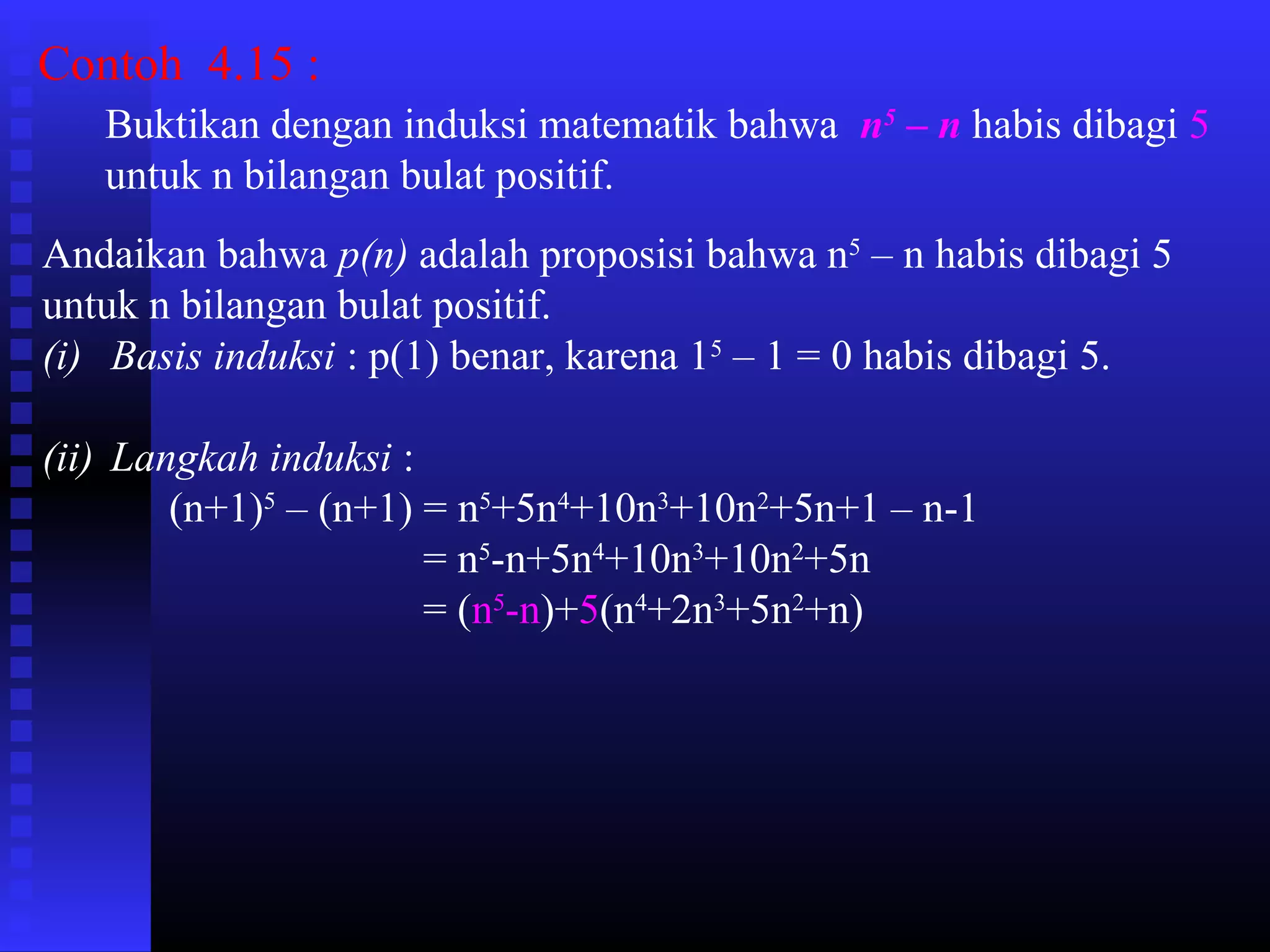 Power Point Induksi Matematika | PPT