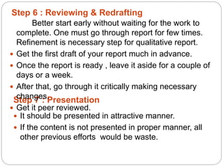 PPT On Report Writing | PPTX
