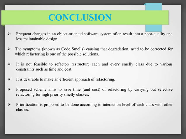 Code Smell Software Engineering Ppt