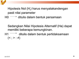 uji hipotesis | PPT