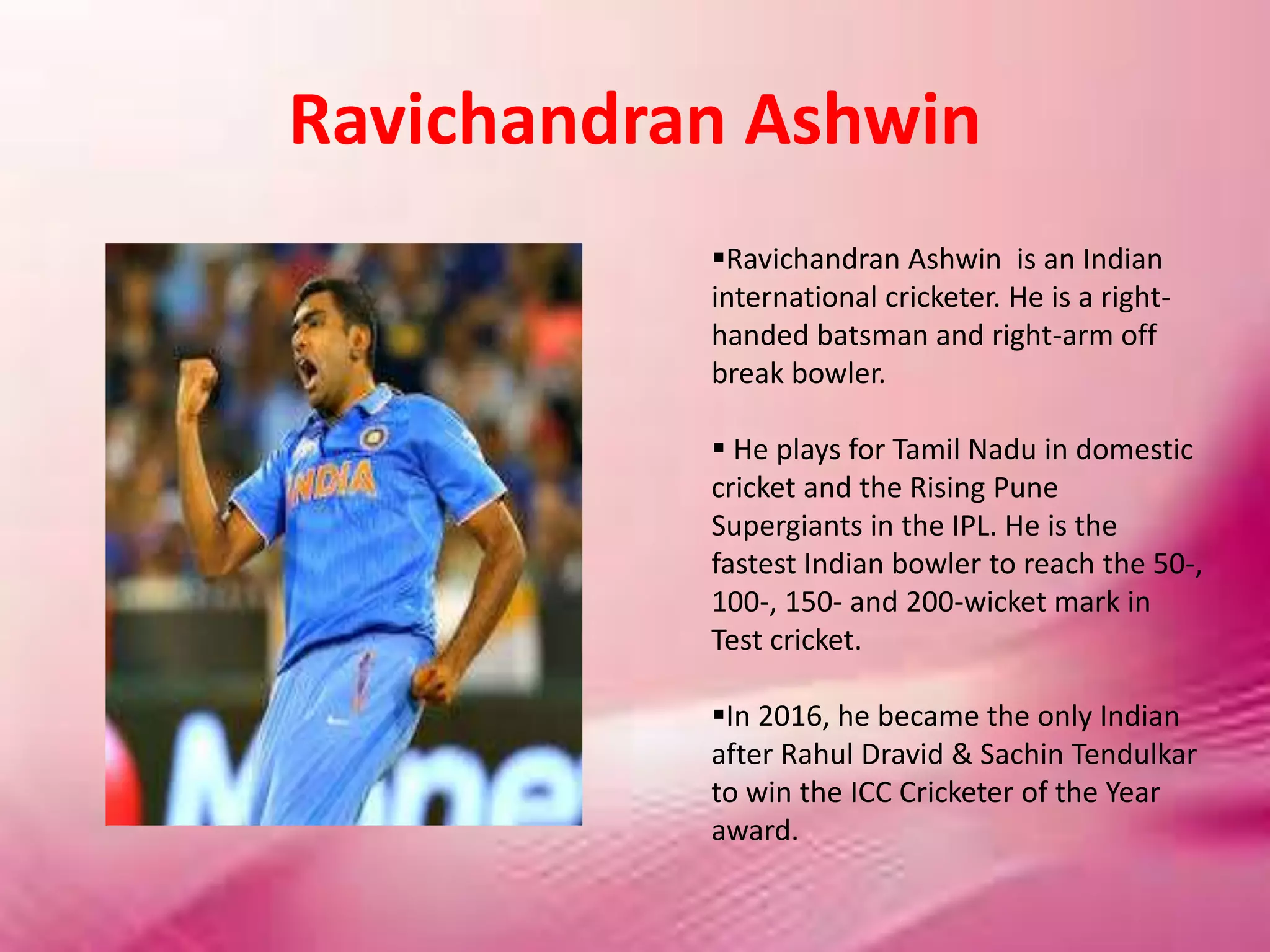 INDIAN CRICKET TEAM | PPTX