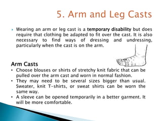 clothing for handicapped man | PPT
