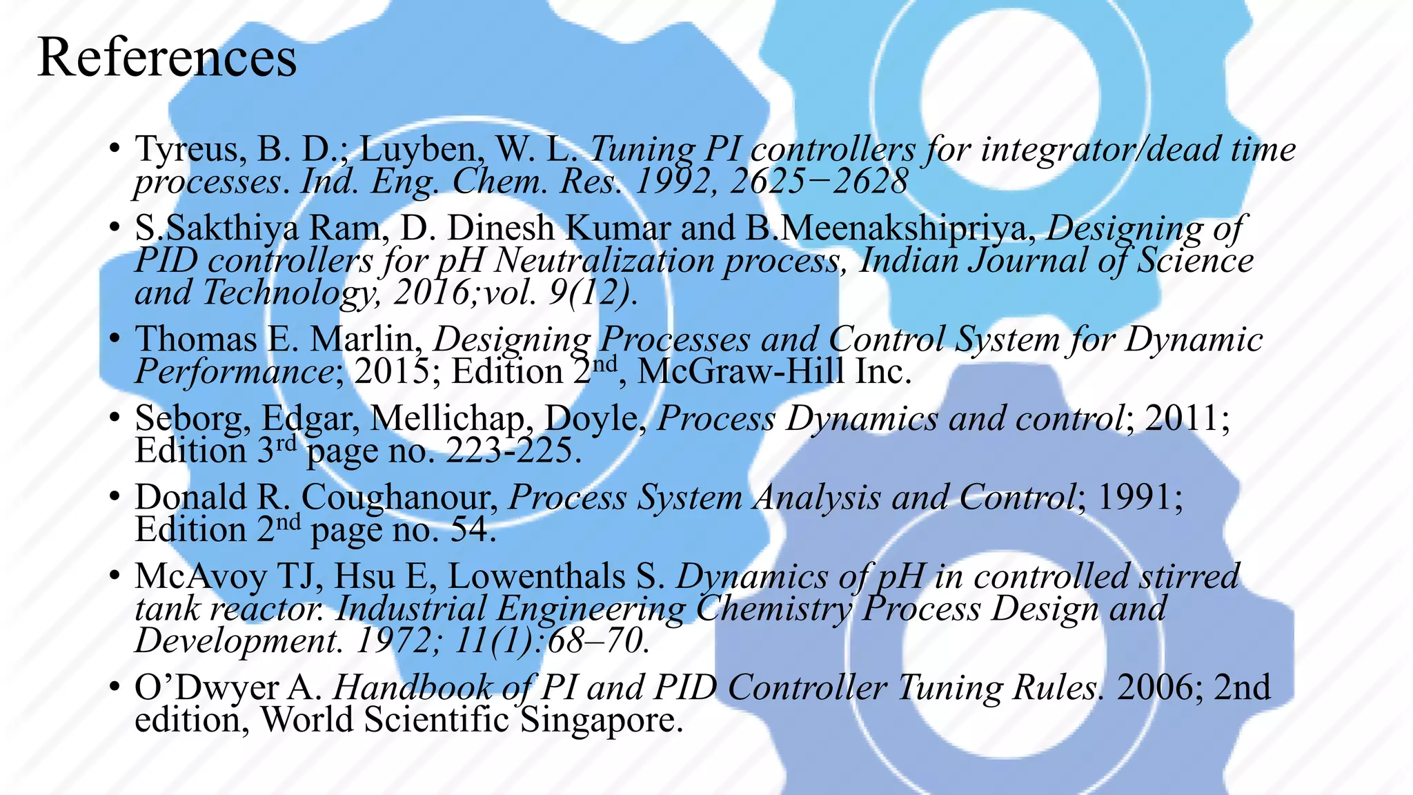 Comparative analysis of P/PI/PID controllers for pH neutralization ...