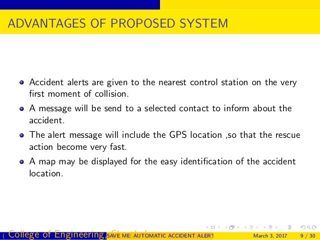 AUTOMATIC ACCIDENT DETECTION AND ALERT SYSTEM AUTOMATIC ACCIDENT DETECTION AND ALERT SYSTEM