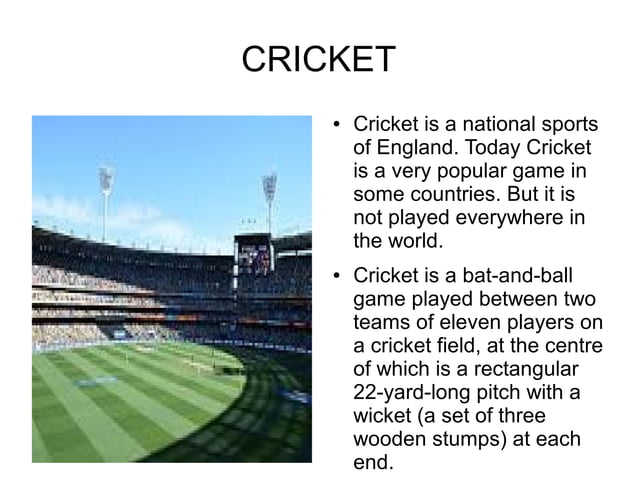 cricket | PPT