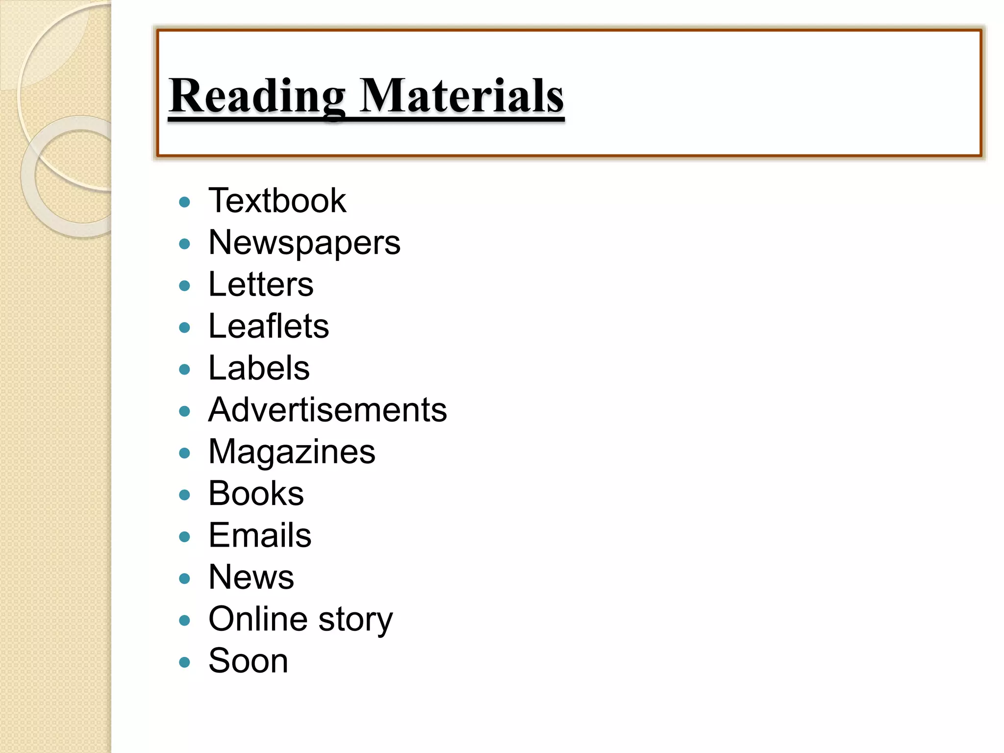 Teaching Reading & Listening | PPTX