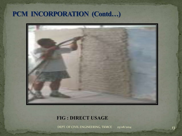 PHASE CHANGING MATERIAL AS BUILDING MATERIALS | PPTX | Civil ...