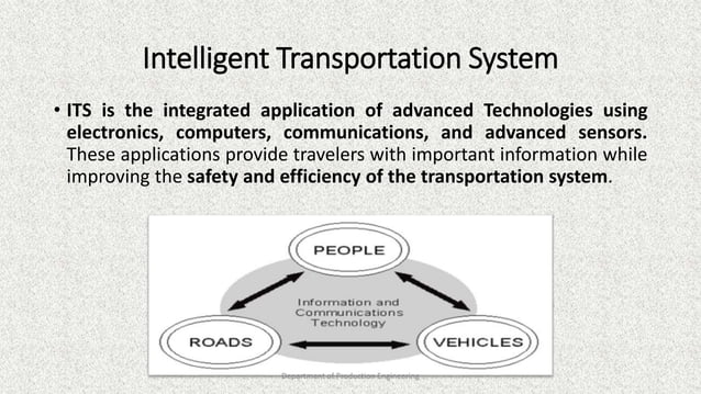 Intelligent transport system | PPTX