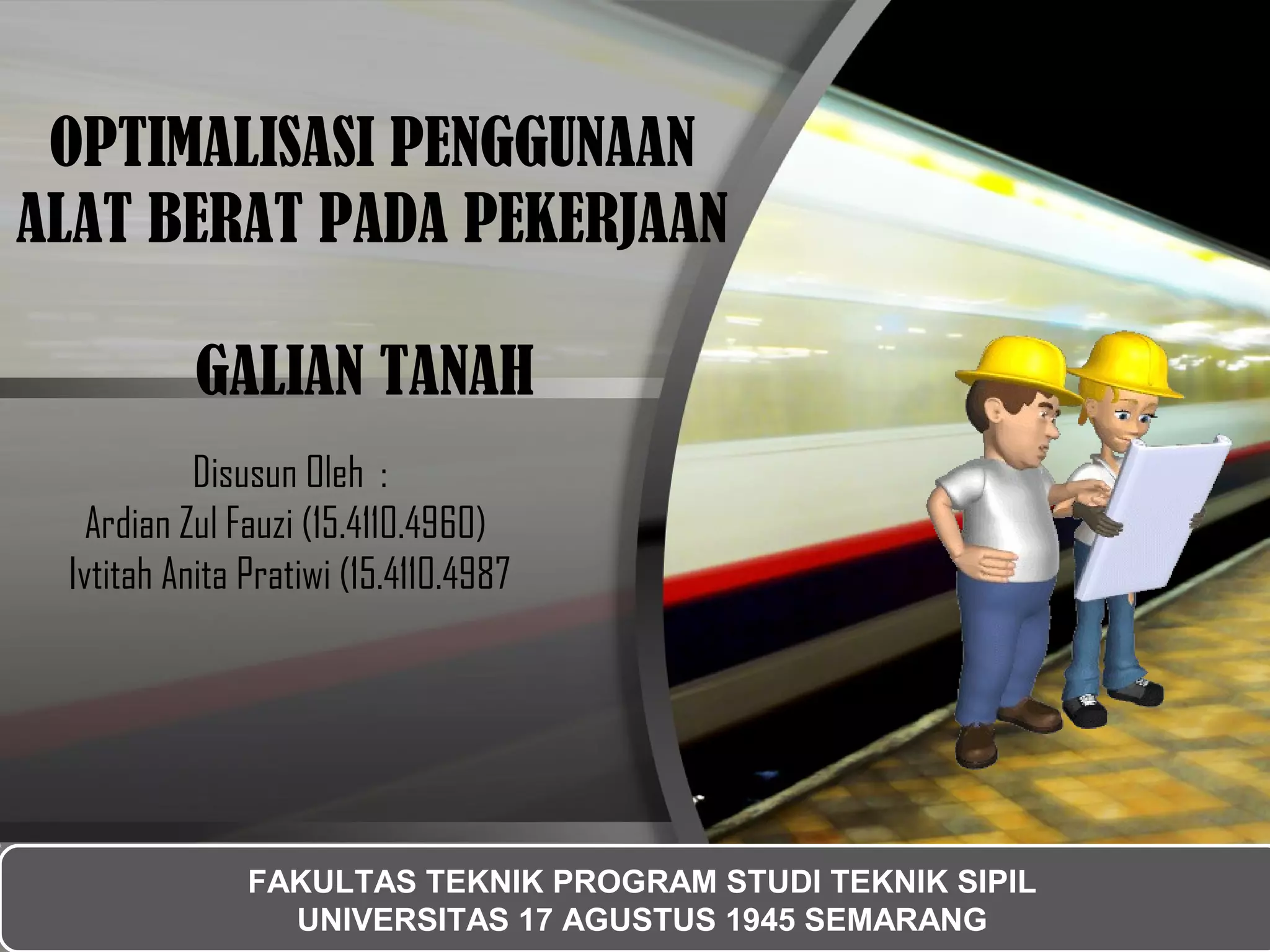 Optimalisasi Penggunaan Alat Berat | PPT