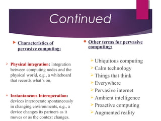 pervasive computing | PPT