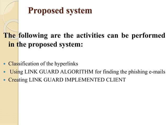 Detection of phishing websites | PPTX | Email | Internet