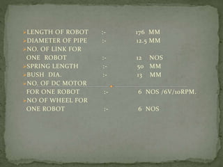 Pipe line Inspection Robot | PPTX | Robotics | Technology & Computing
