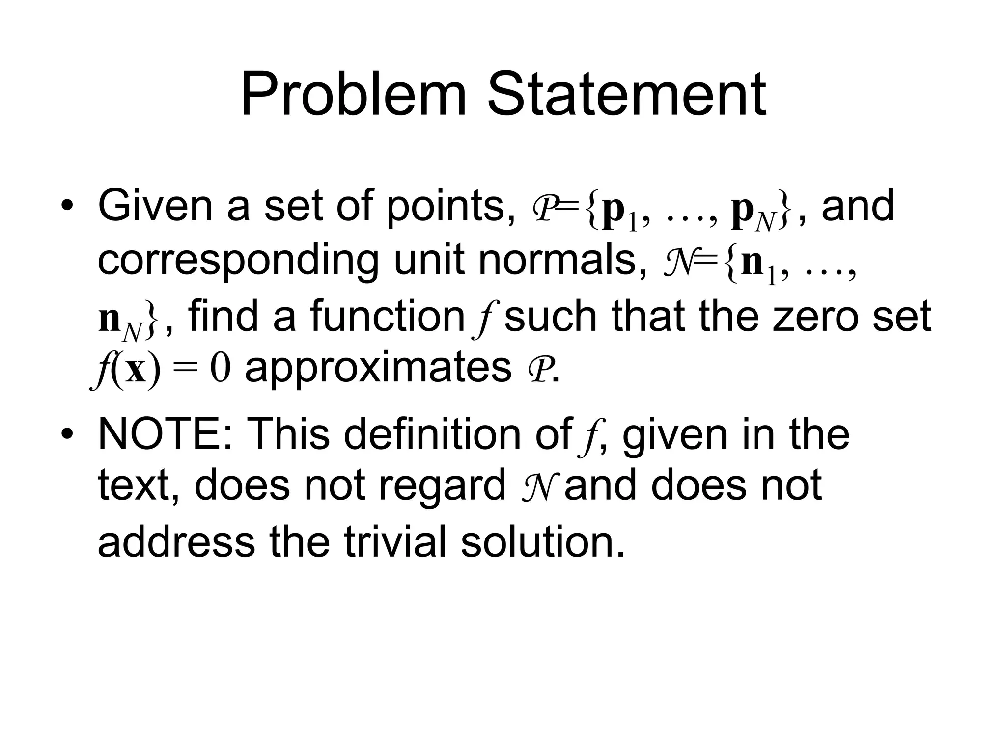 3D scattered data interpolation and approximation2005 | PPT