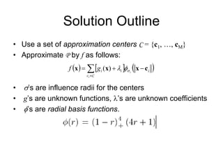 3D scattered data interpolation and approximation2005 | PPT
