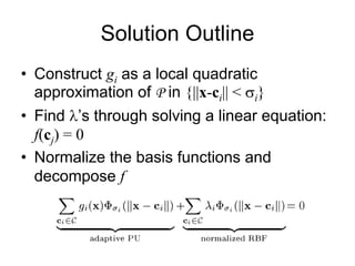 3D scattered data interpolation and approximation2005 | PPT
