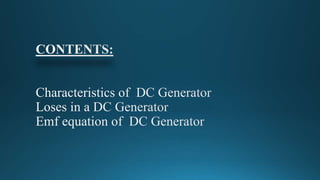 Ppt on DC Generator | PPTX
