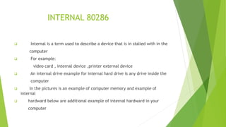Internal structure of 8086 | PPTX