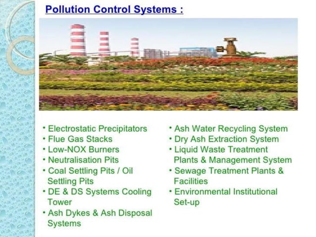 POLLUTION CONTROL METHODS IN THERMAL POWER PLANTS | PPTX