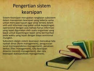 kearsipan | PPT