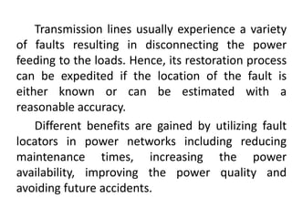 Ppt fault location | PPTX