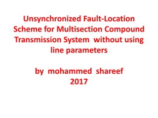 Ppt fault location | PPT