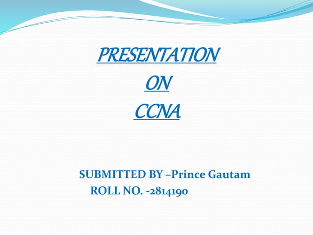 ccna project on topic company infrastructure | PPT