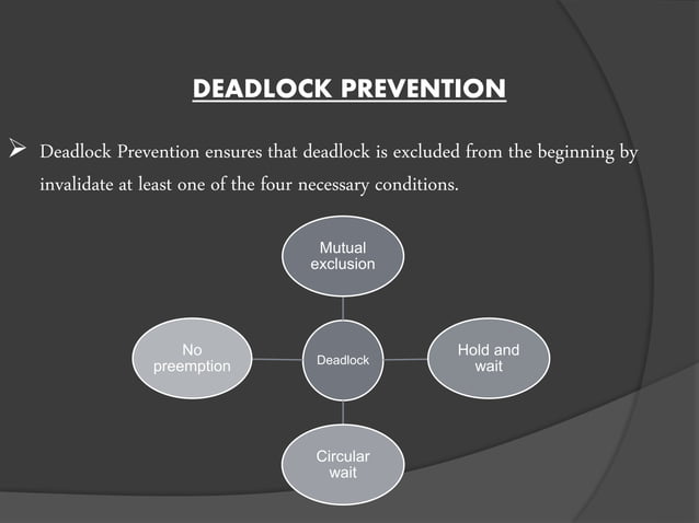 Deadlock Prevention | PPTX | Technology & Computing