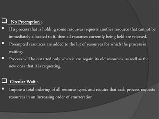 Deadlock Prevention | PPTX