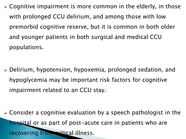 prevention of complication in CCU | PPT