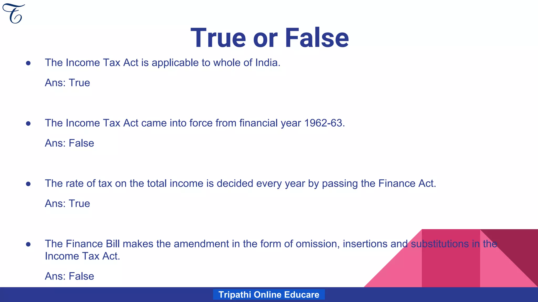 Introduction to Income Tax | PPT