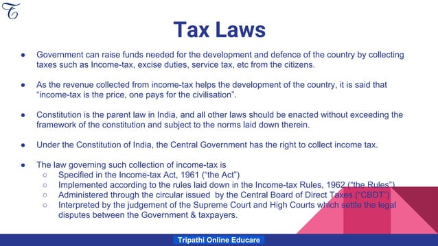 Introduction to Income Tax | PPT