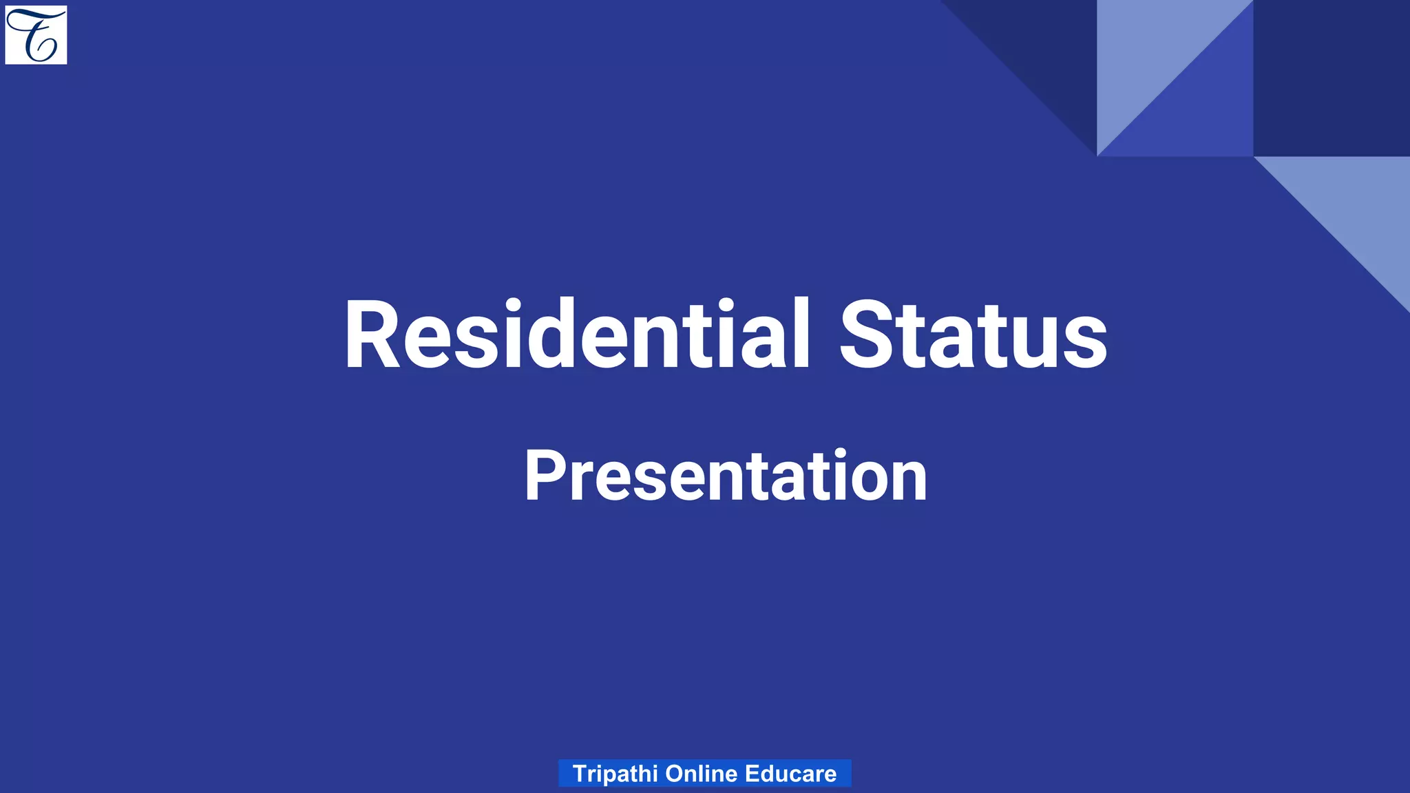 Residential Status | PDF
