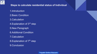 Residential Status | PPT